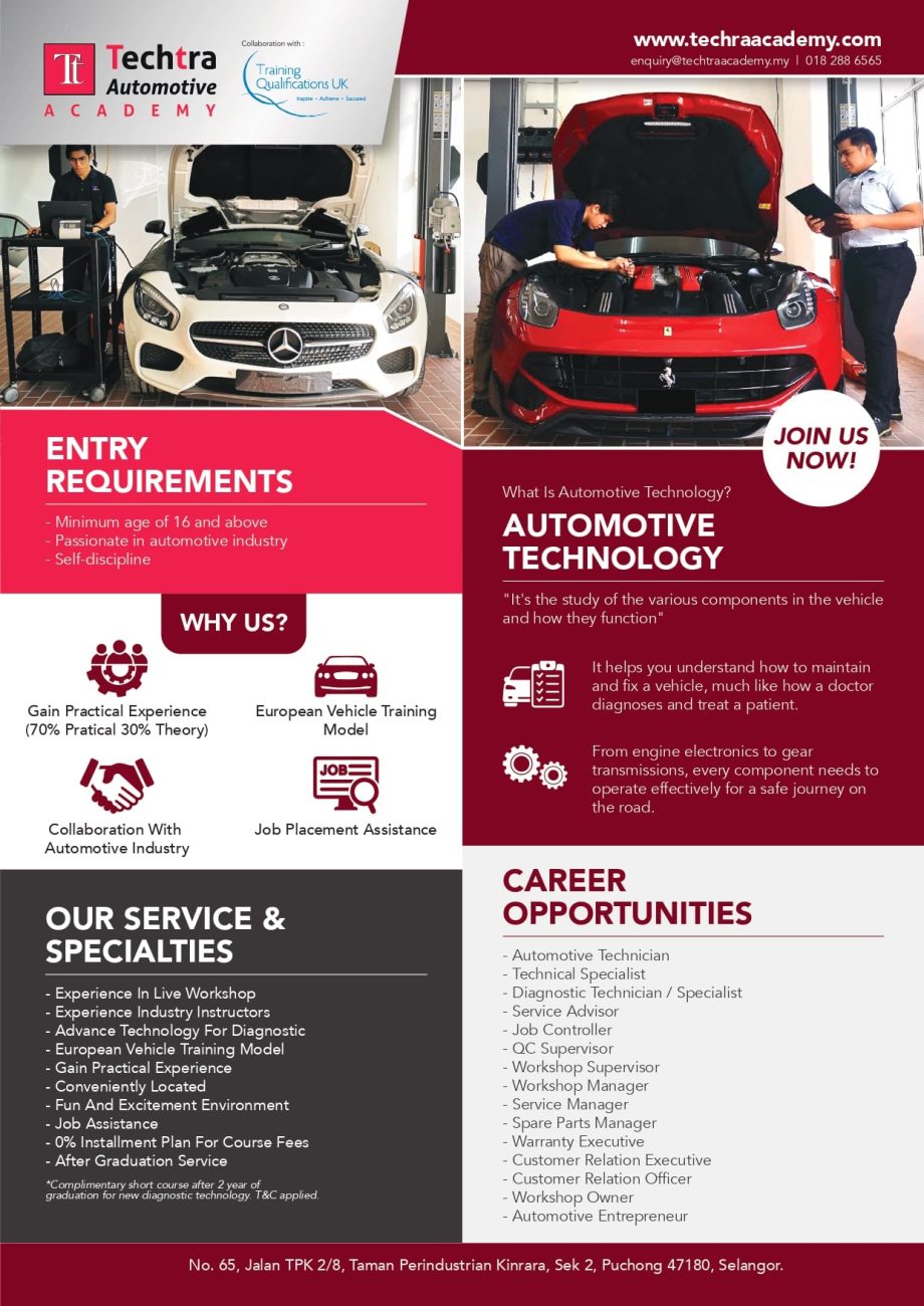 Automotive Technology Courses - Automotive Academy Malaysia ...